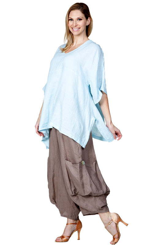 Match Point Linen Big Side Pockets with Button Pants HLP113 - Various ...